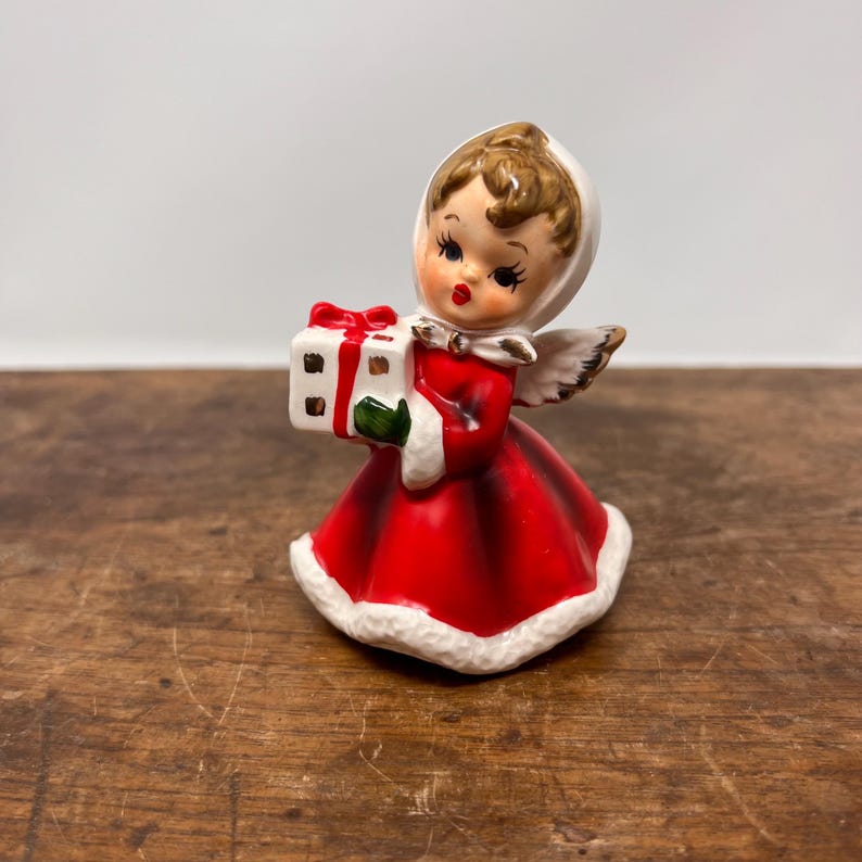 Vintage NAPCO Angel Christmas Figurine 1950 MCM Retro Angel Figurine ...