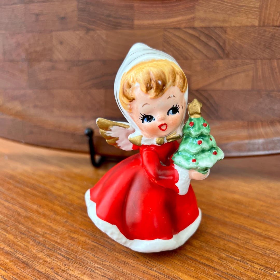 Vintage NAPCO Angel Christmas Figurine 1950 MCM Retro Angel Figurine ...