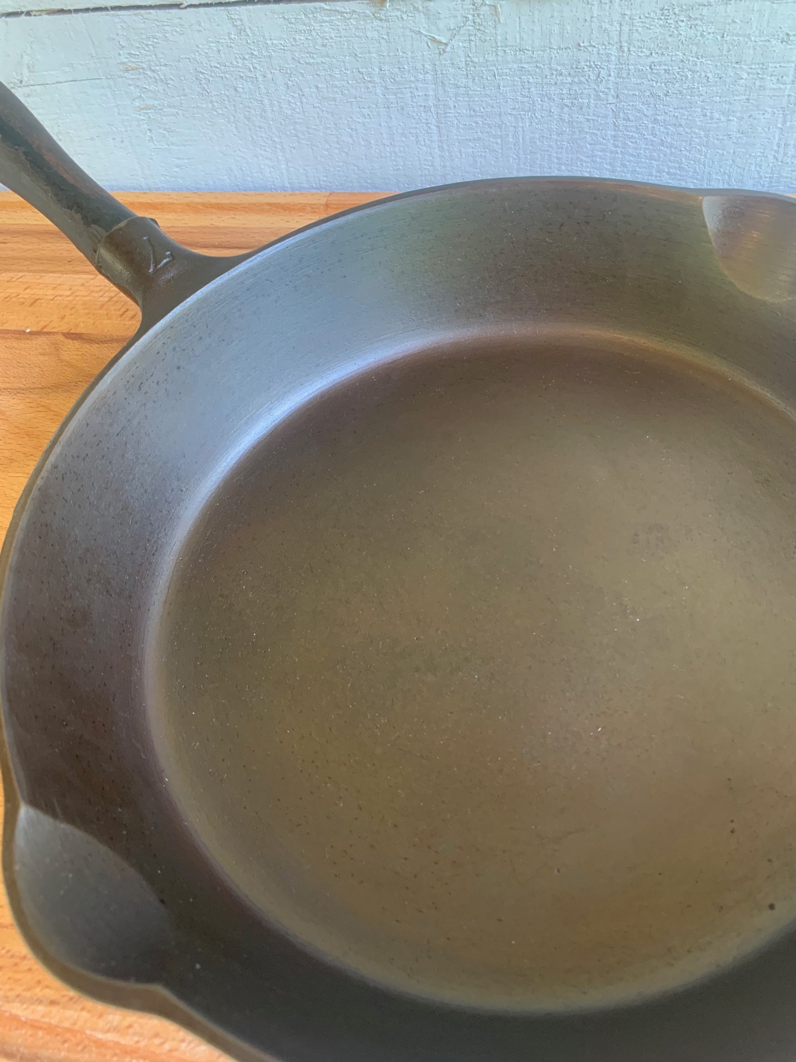 Griswold Large Block Wood Handle #7 Skillet - Etsy