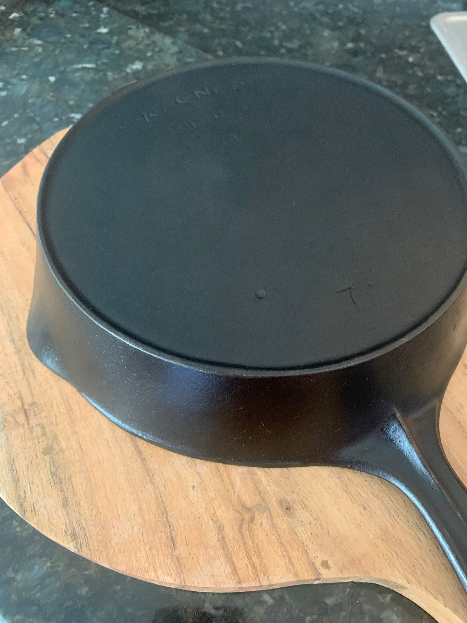 Antique Wagner Arc, Sidney O 7 Cast Iron Skillet - Etsy