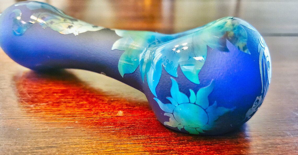 Tangled Rapunzel Fumed Glass Smoking Pipe - Etsy