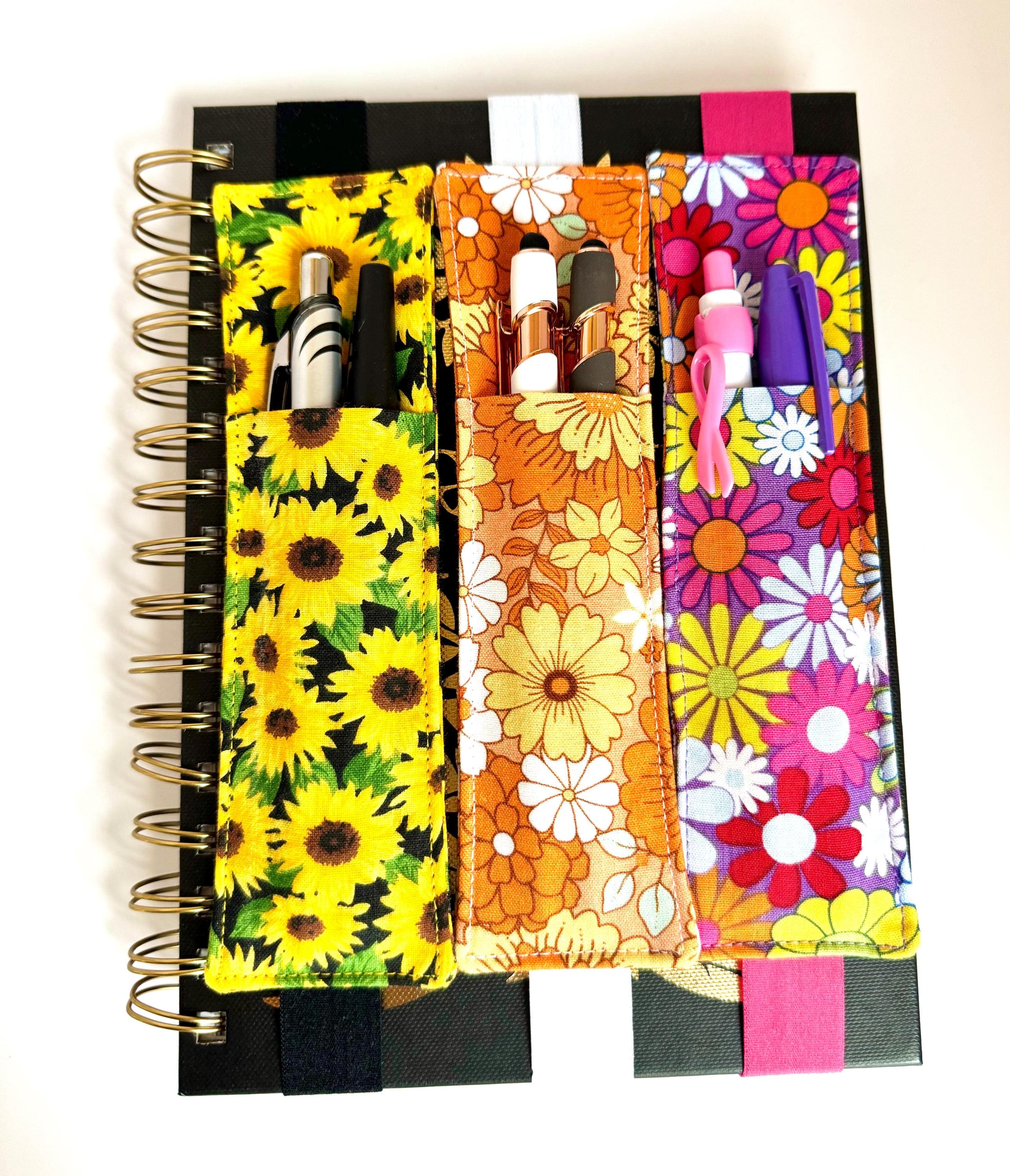 Fabric Pen Holder for Journal, Notebook and Planner, Pen Holder - Etsy