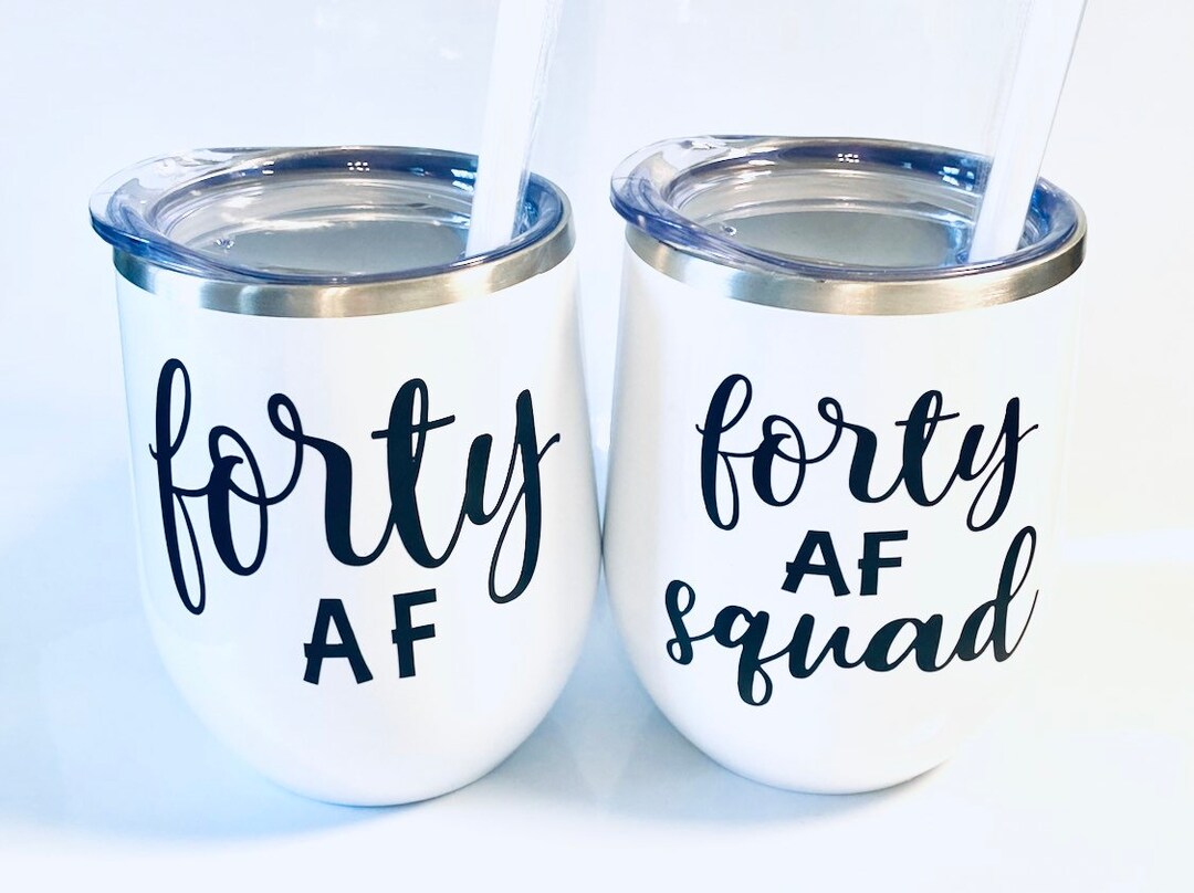 Forty And Fabulous Wine Tumbler 40th Birthday T 40 And Fabulous
