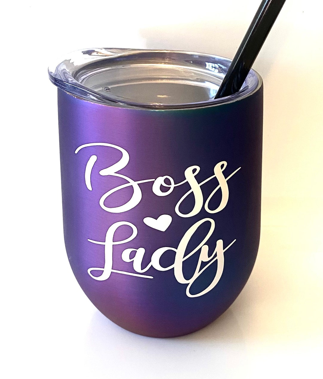 Boss Lady Stainless Wine Tumbler, Boss Gift, Boss Lady Gift, Best Boss ...