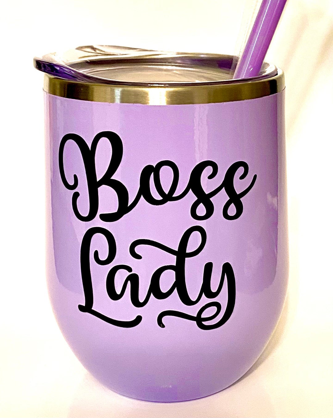 Boss Lady Stainless Wine Tumbler, Boss Gift, Boss Tumbler, Best Boss ...