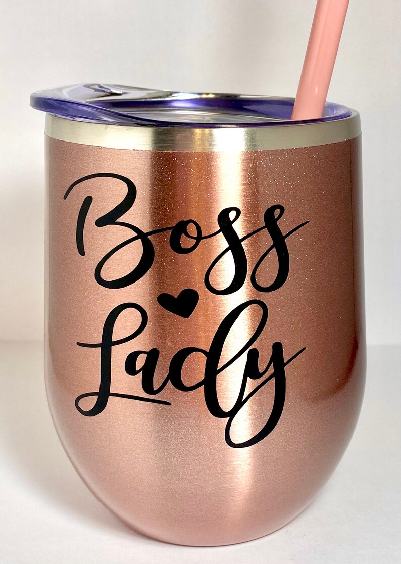 Boss Lady Stainless Wine Tumbler Boss Gift Boss Lady Gift - Etsy
