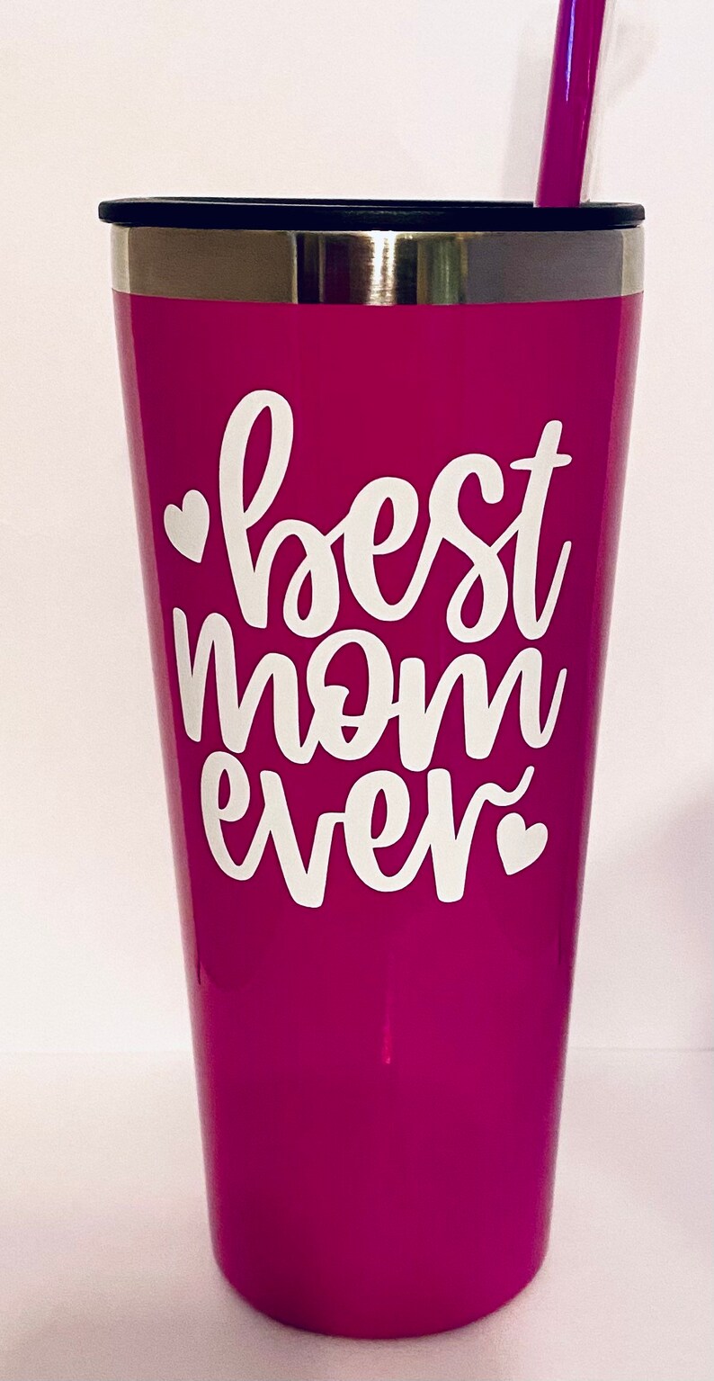 Best Mom Ever Insulated Travel Tumbler Mom T Mom Birthday Etsy