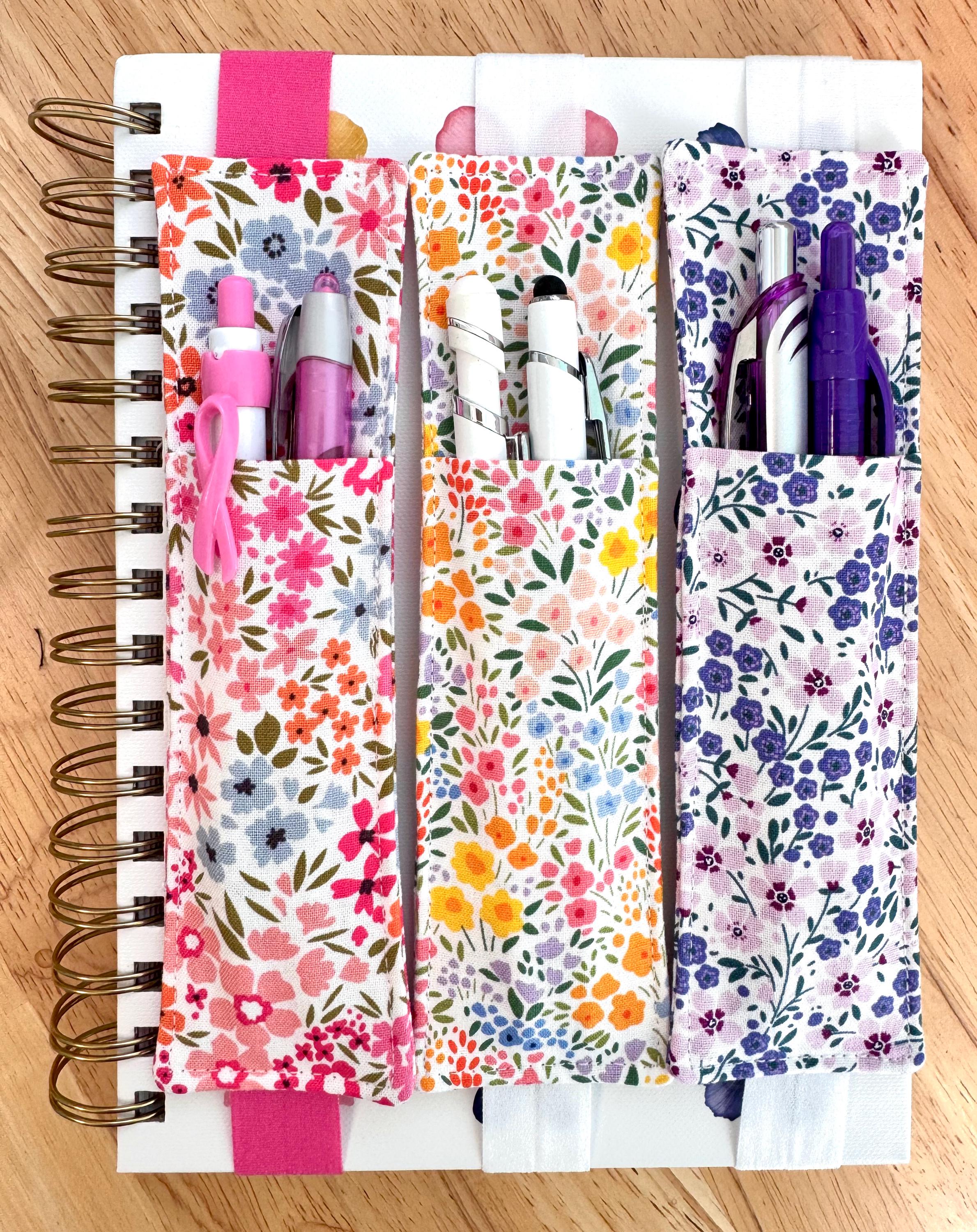 Fabric Pen Holder for Journal, Notebook and Planner, Pen Holder - Etsy