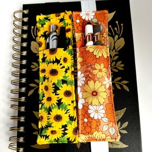 Journal Pen Holder, Pen Holder for Notebook, Fabric Pen Holder, Book ...