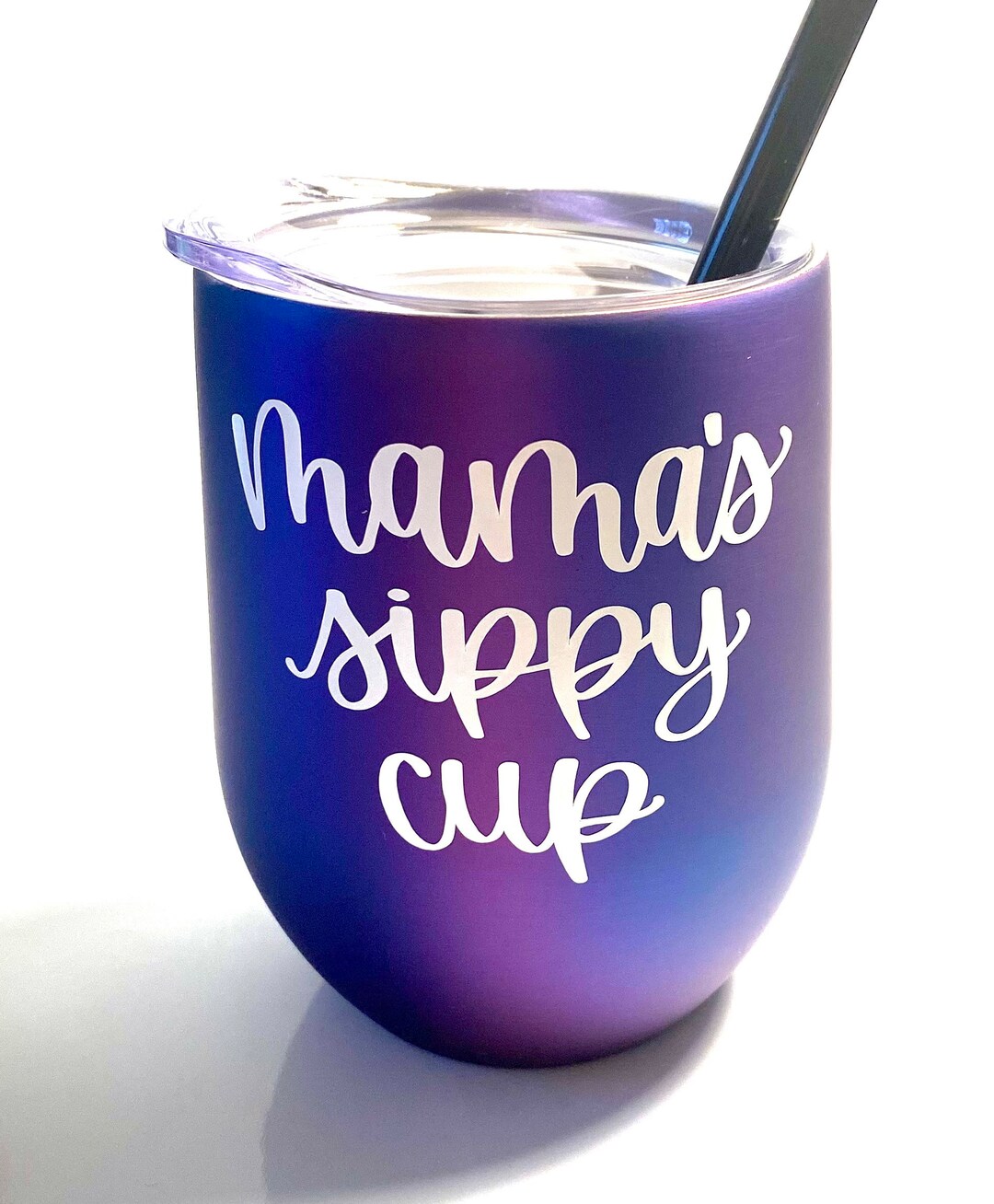 Mama’s Sippy Cup Wine Tumbler With Lid and Straw, Moms Sippy Cup, Mom ...