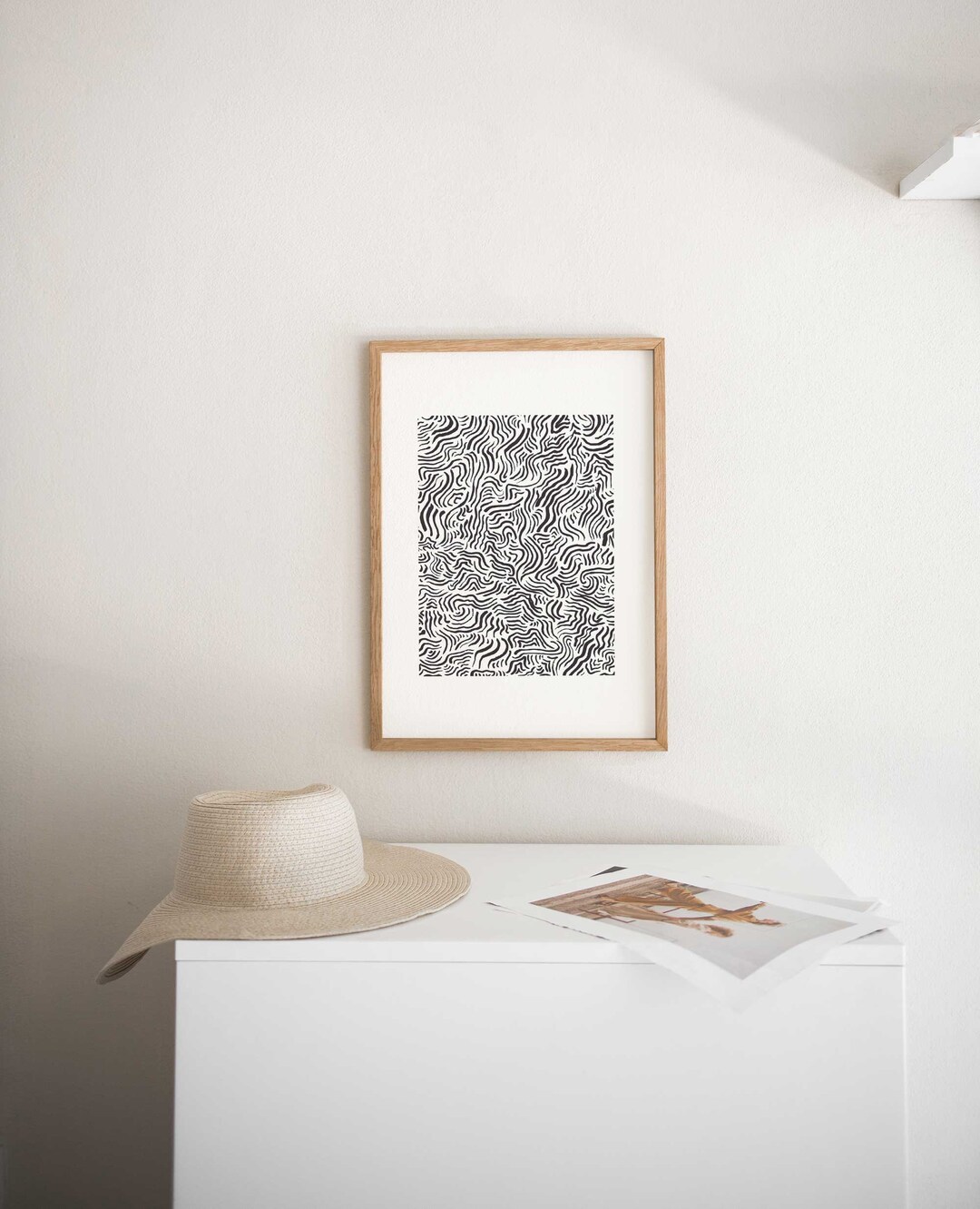 Abstract Line Drawing Printable Wall Art, Black & White Print, Line Art ...