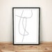 Minimal Line Art Line Art Print Abstract Line Art Line - Etsy