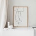 Minimal Line Art Line Art Print Abstract Line Art Line - Etsy