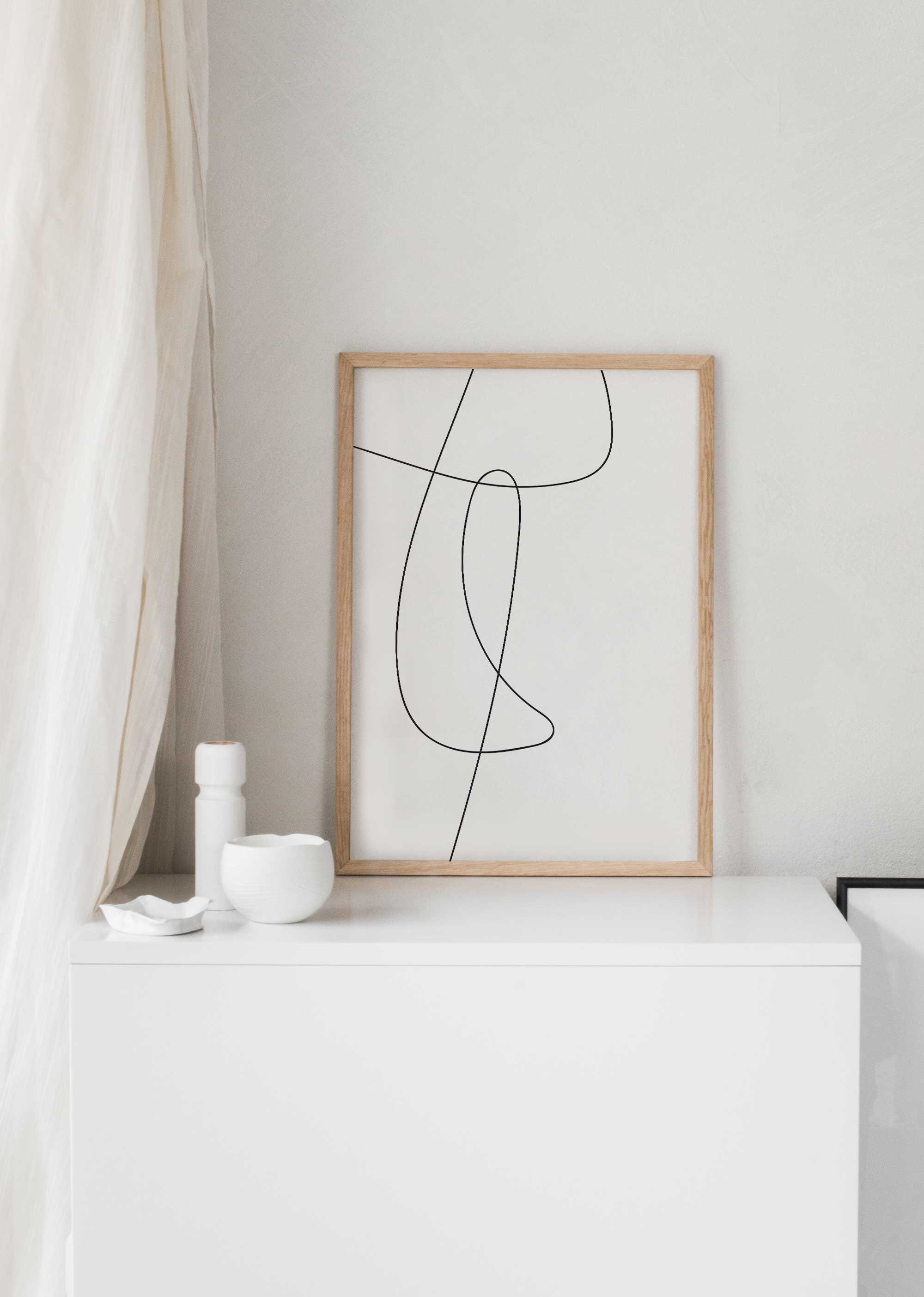 Minimal Line Art Line Art Print Abstract Line Art Line - Etsy
