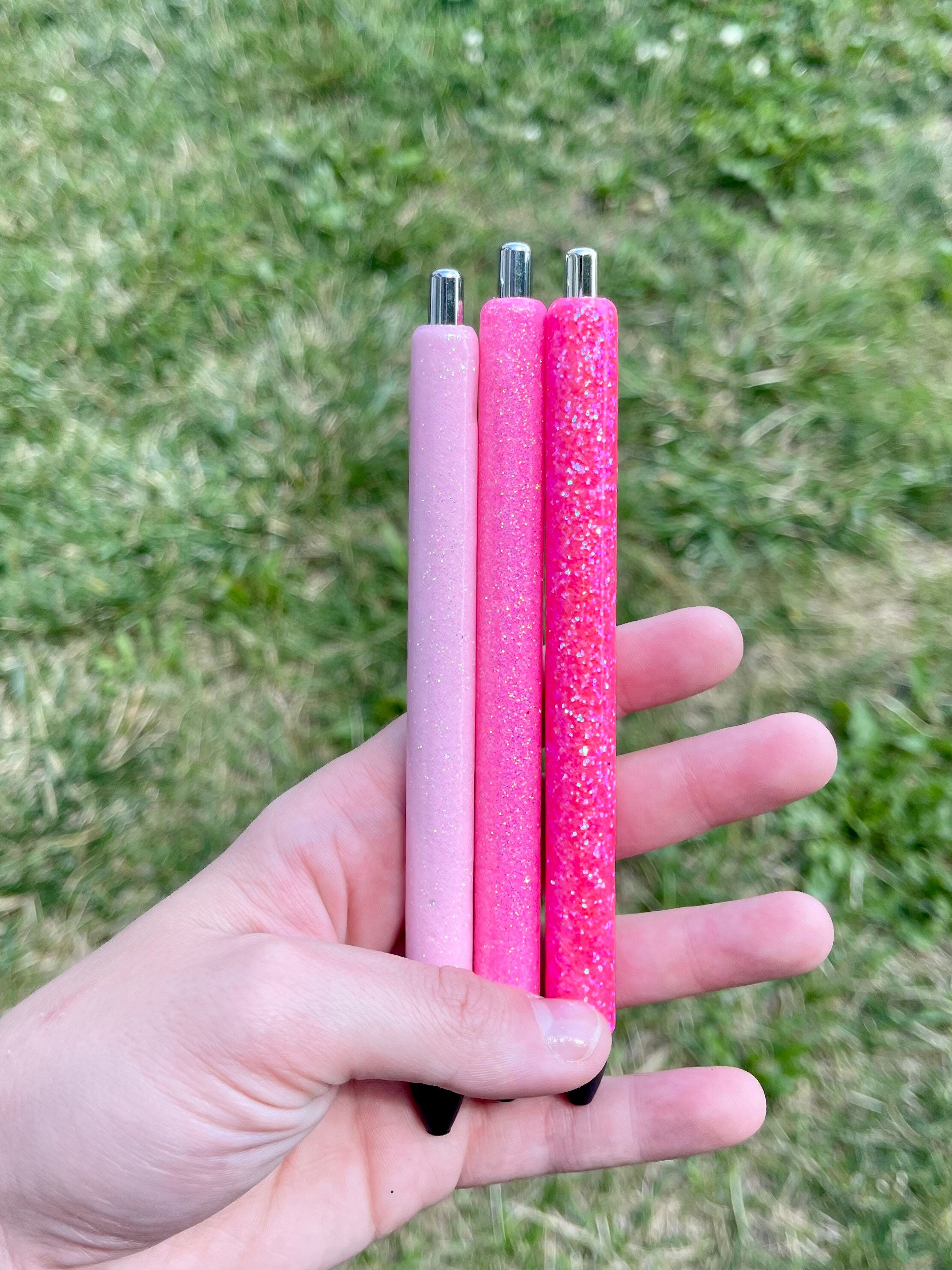 Pink Glitter Pen Pack, Mean Girl Vibes, Gel Pen, Inkjoy Papermate ...