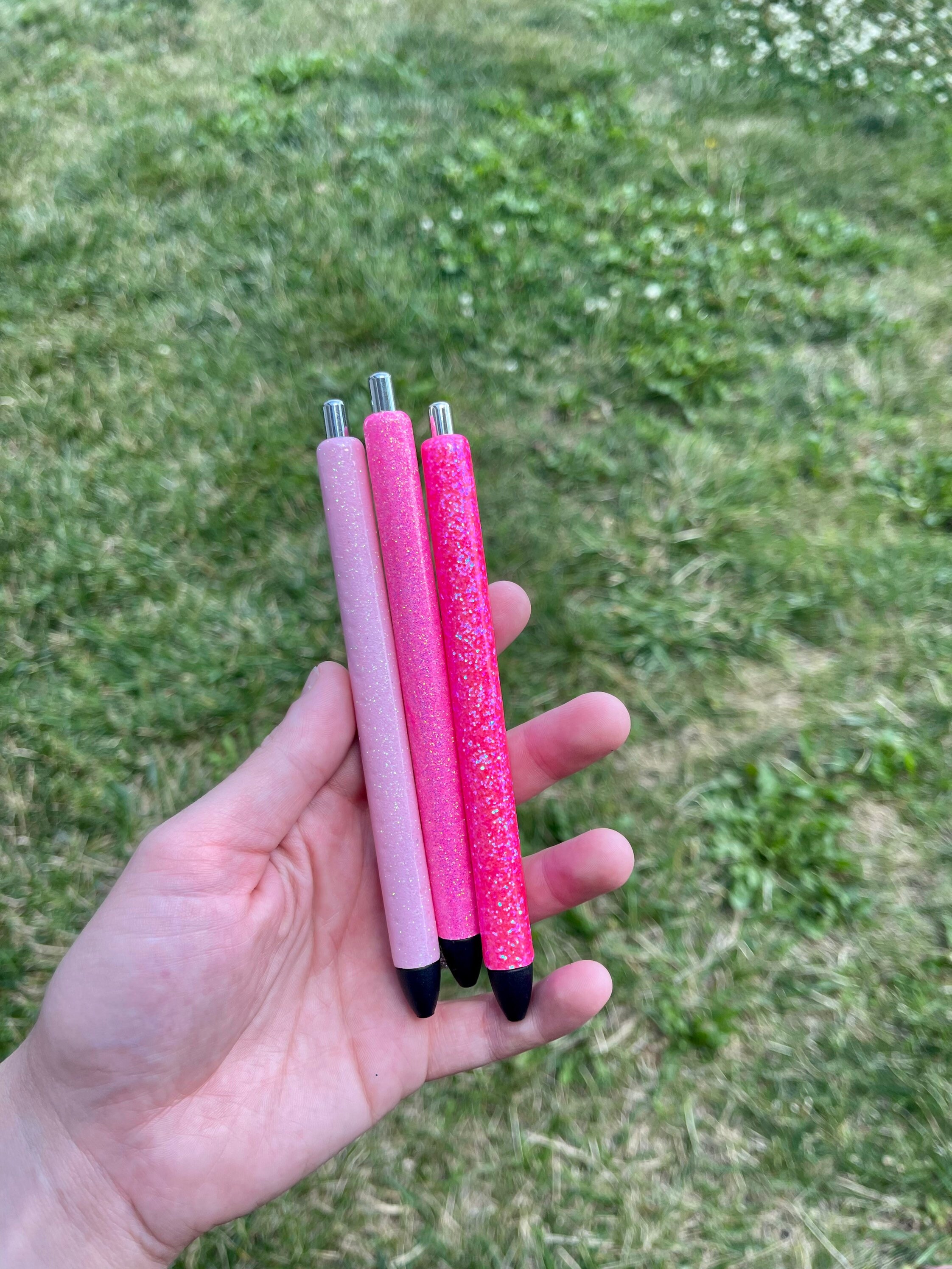 Pink Glitter Pen Pack, Mean Girl Vibes, Gel Pen, Inkjoy Papermate ...
