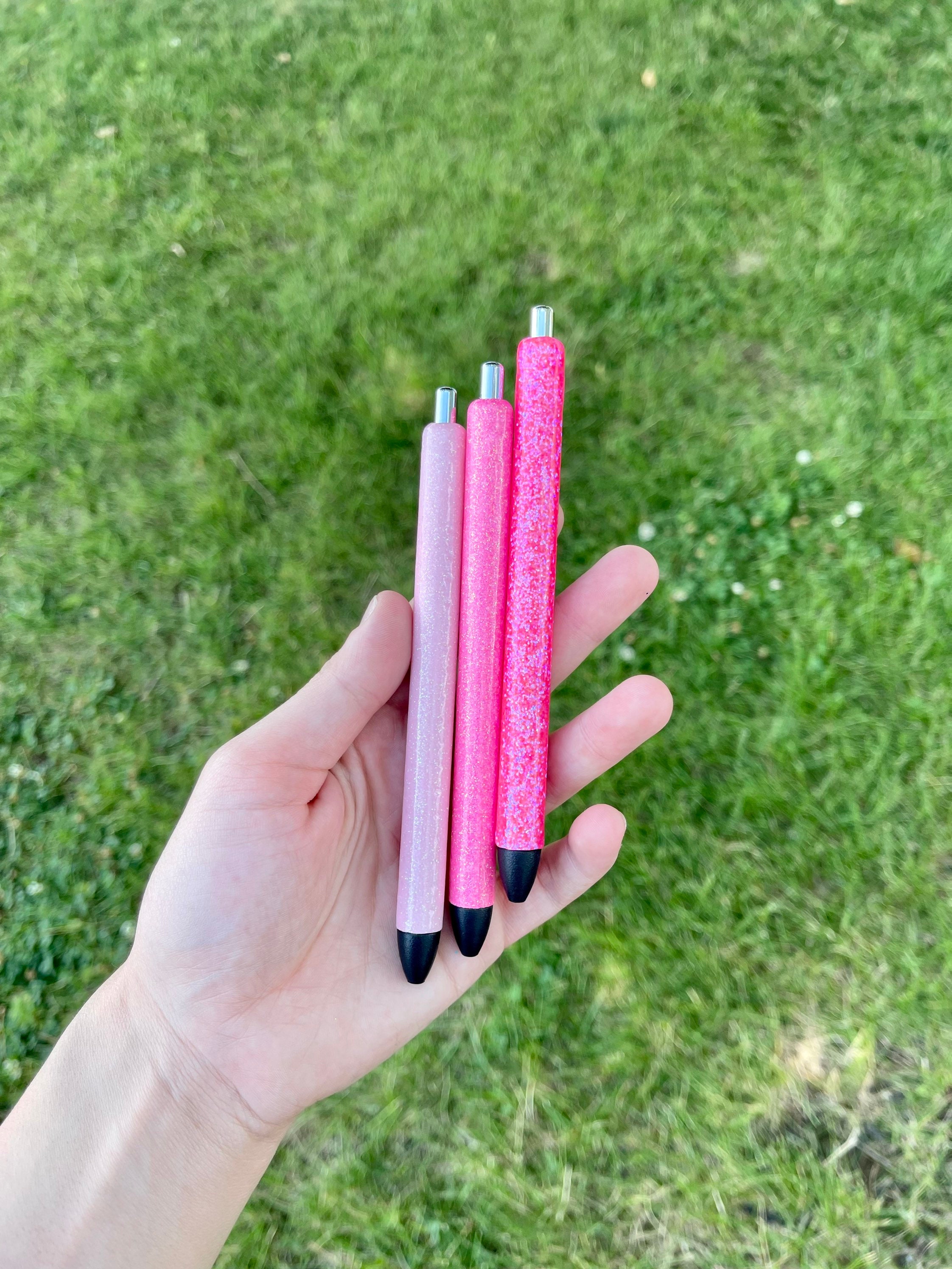 Pink Glitter Pen Pack, Mean Girl Vibes, Gel Pen, Inkjoy Papermate ...