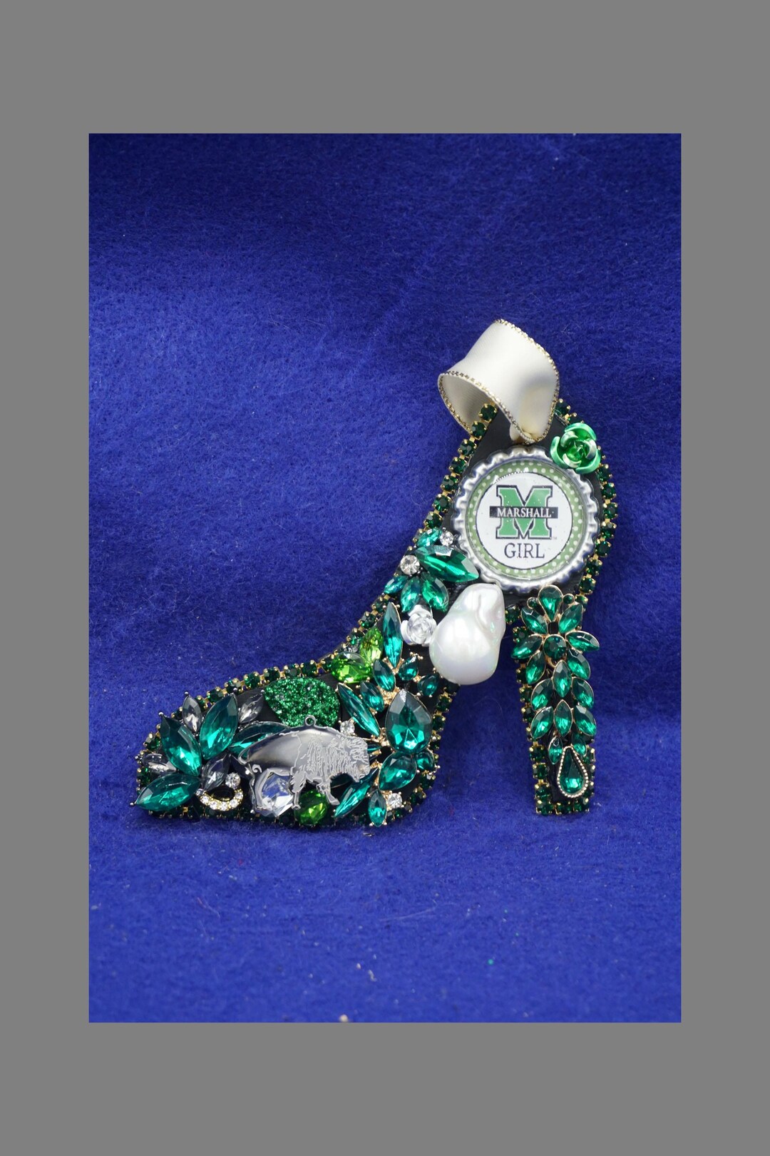 Marshall University Girl High Heel Ornament - Etsy