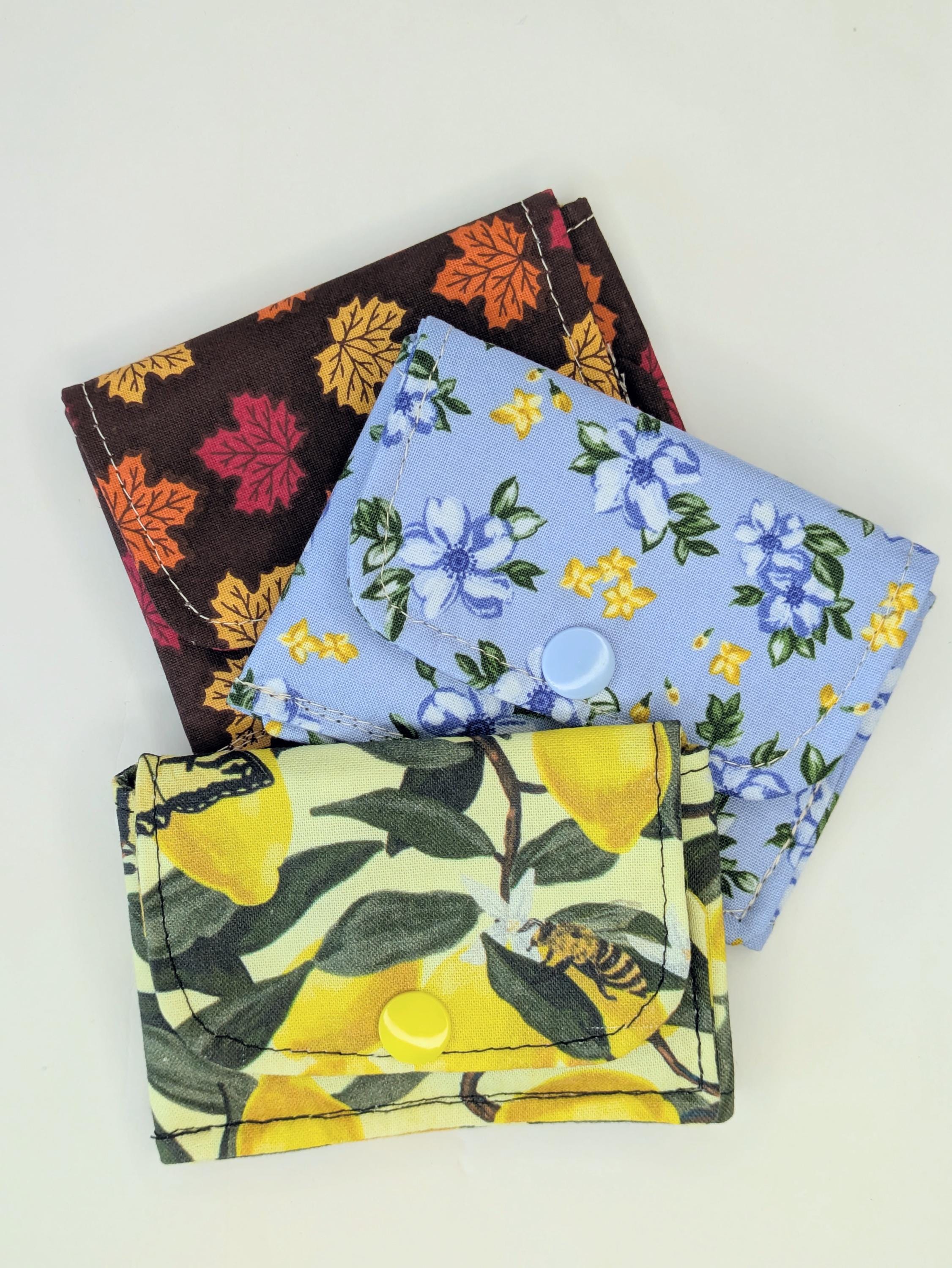Mini Fabric Wallet or Gift Card Holder, Floral and Botanical Fabric - Etsy