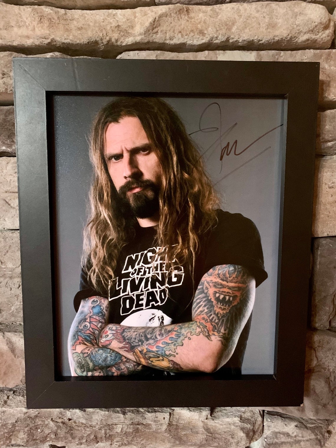 Autographed Rob Zombie framed 8x10inch photo with COA. | Etsy