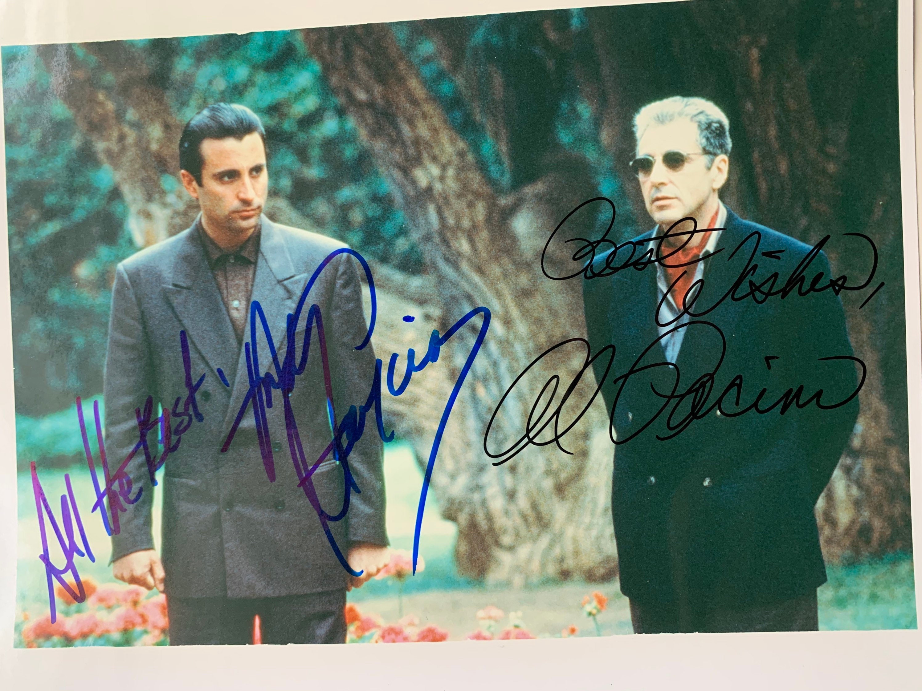 Art & Collectibles Autographed Al Pacino and Andy Garcia The Godfather ...