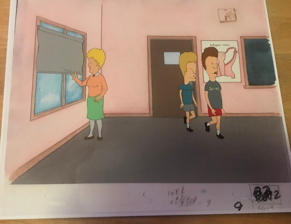 Beavis And Butthead Sex Ed Framed Animation Cel With Coa Etsy