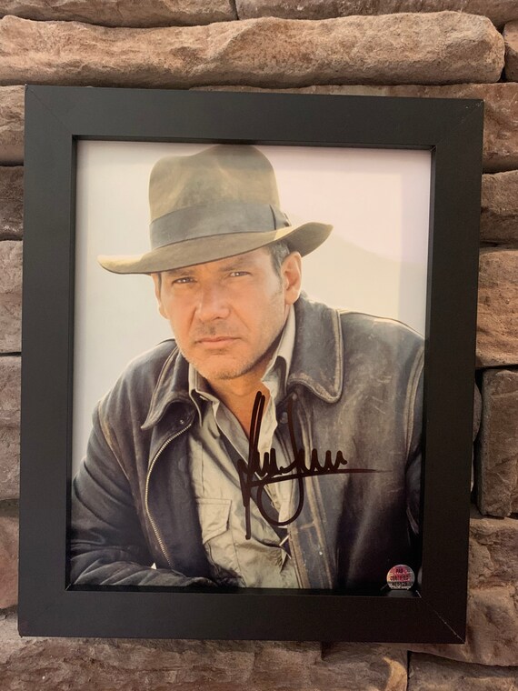 Autographed Harrison Ford Indiana Jones 8x10inch Framed Photo | Etsy