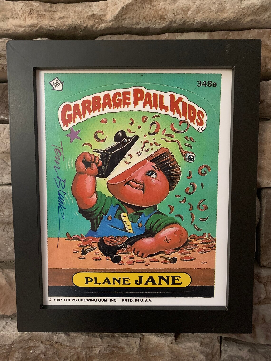 Autographed Tom Bunk Garbage Pail Kids Creator.8x10inch Framed - Etsy