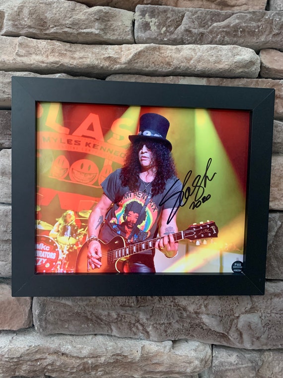 Autographed Slash 8x10inch Framed Photo With JSA COA - Etsy