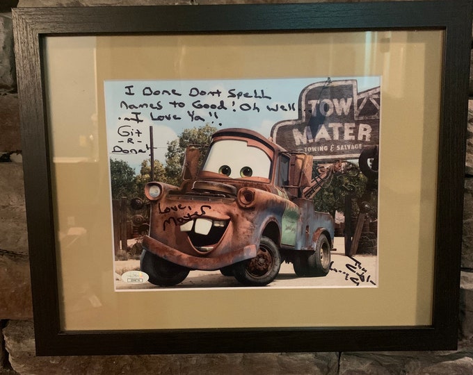 Autographed Larry the Cable Guy as Mater in the Disney Movie - Etsy