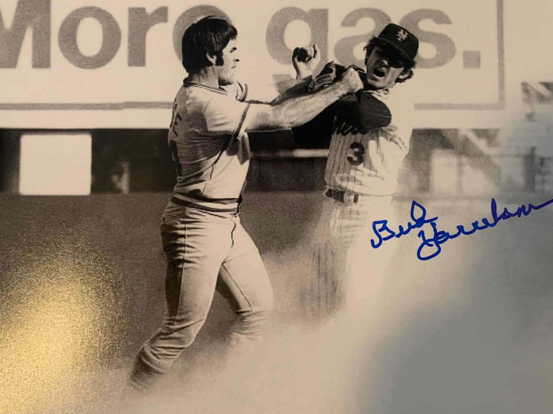 Autographed Bud Harrelson vs Pete Rose signed by Bud Harrelson | Etsy