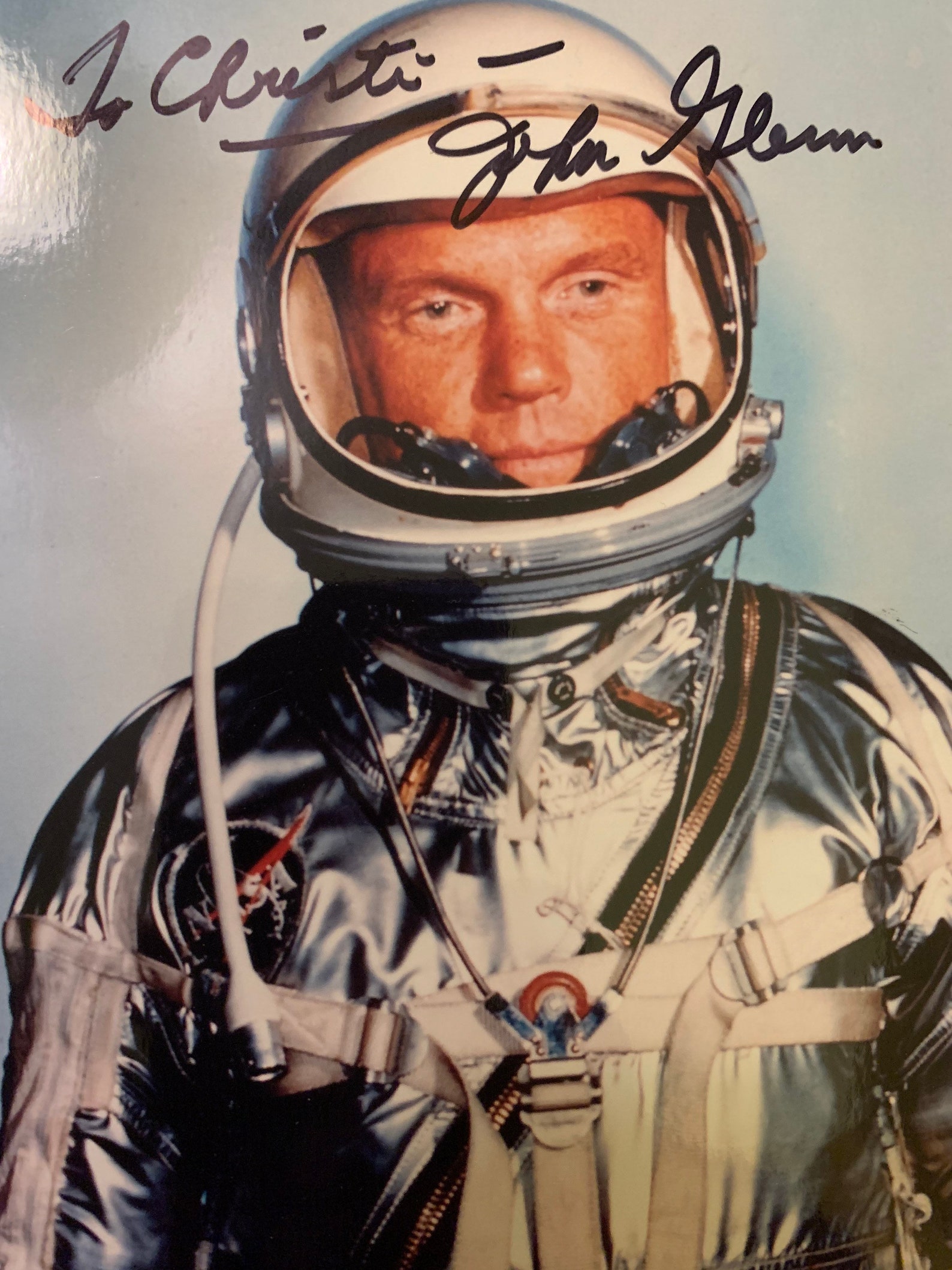 Autographed John Glenn NASA Astronaut. 5x7inch framed photo | Etsy