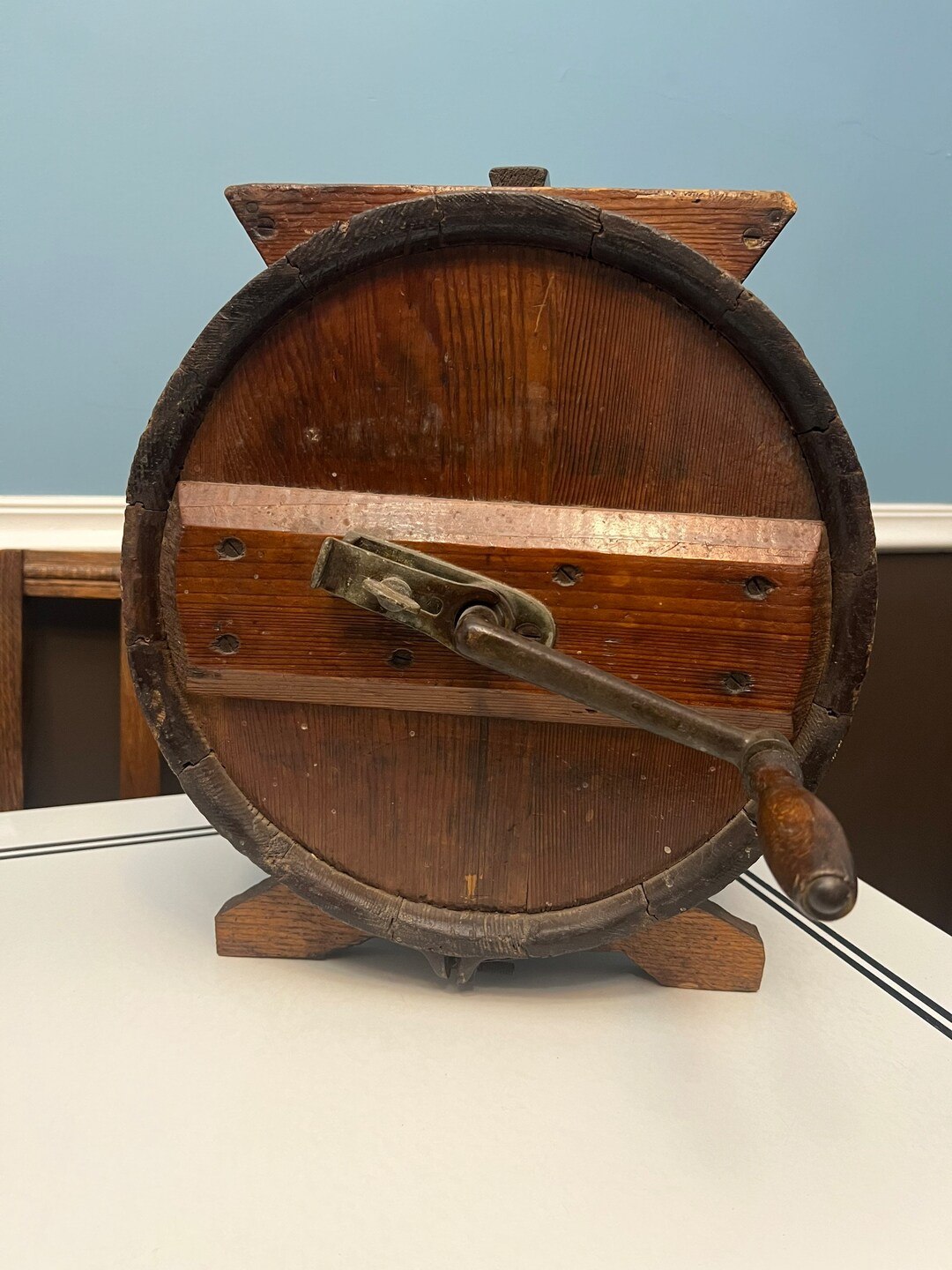 Antique 1800s Civil War Era Wooden Wood Iron Butter Churn. - Etsy