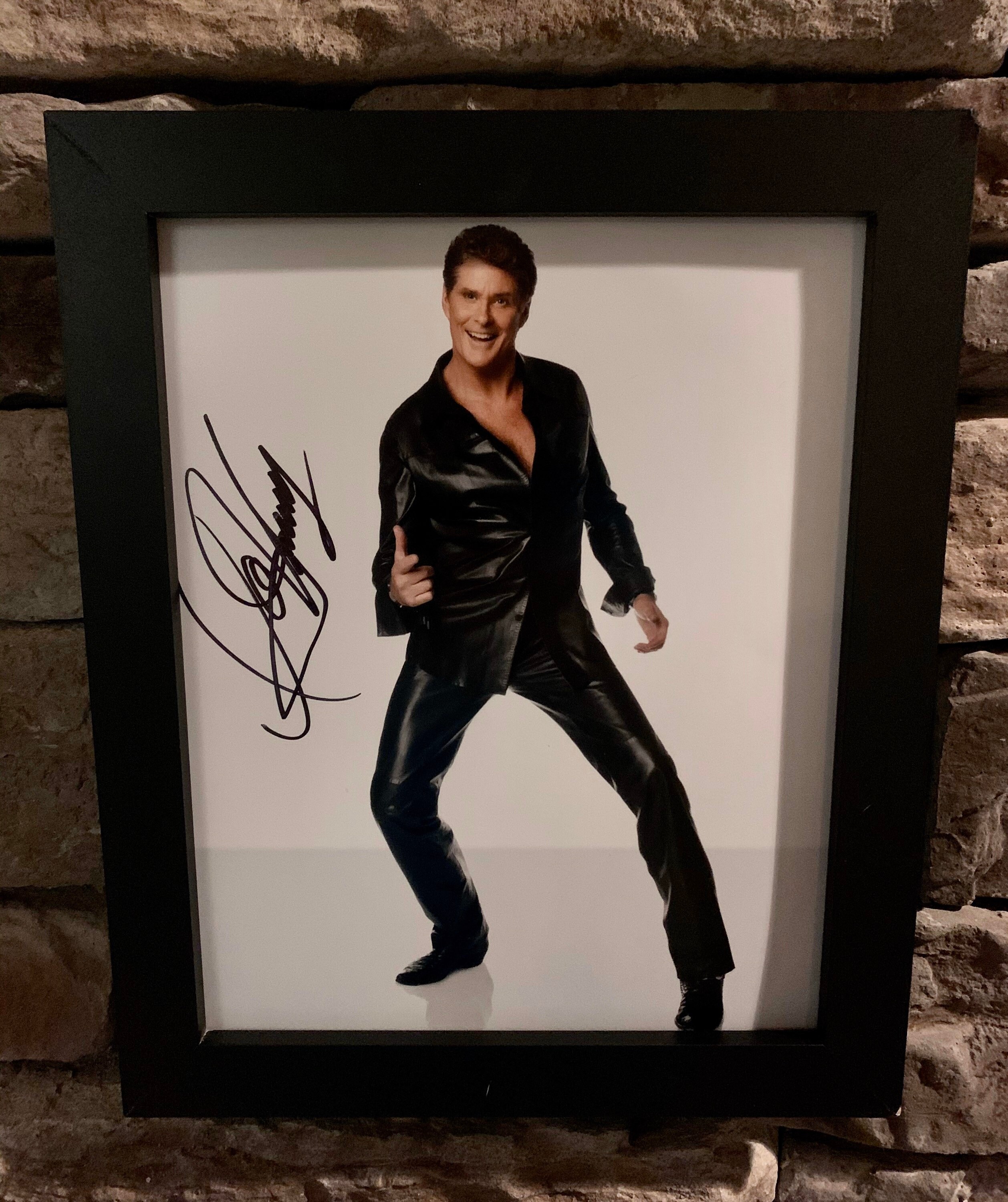 Autographed David Hasselhoff on framed 8x10inch photo with | Etsy