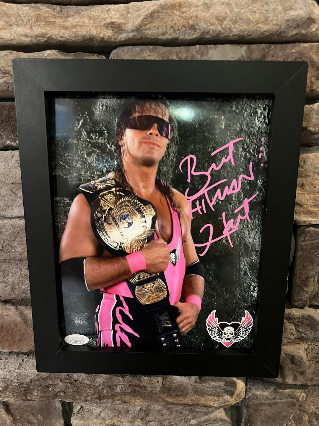 Autographed Bret the Hitman Hart 11x14inch Framed Photo With - Etsy