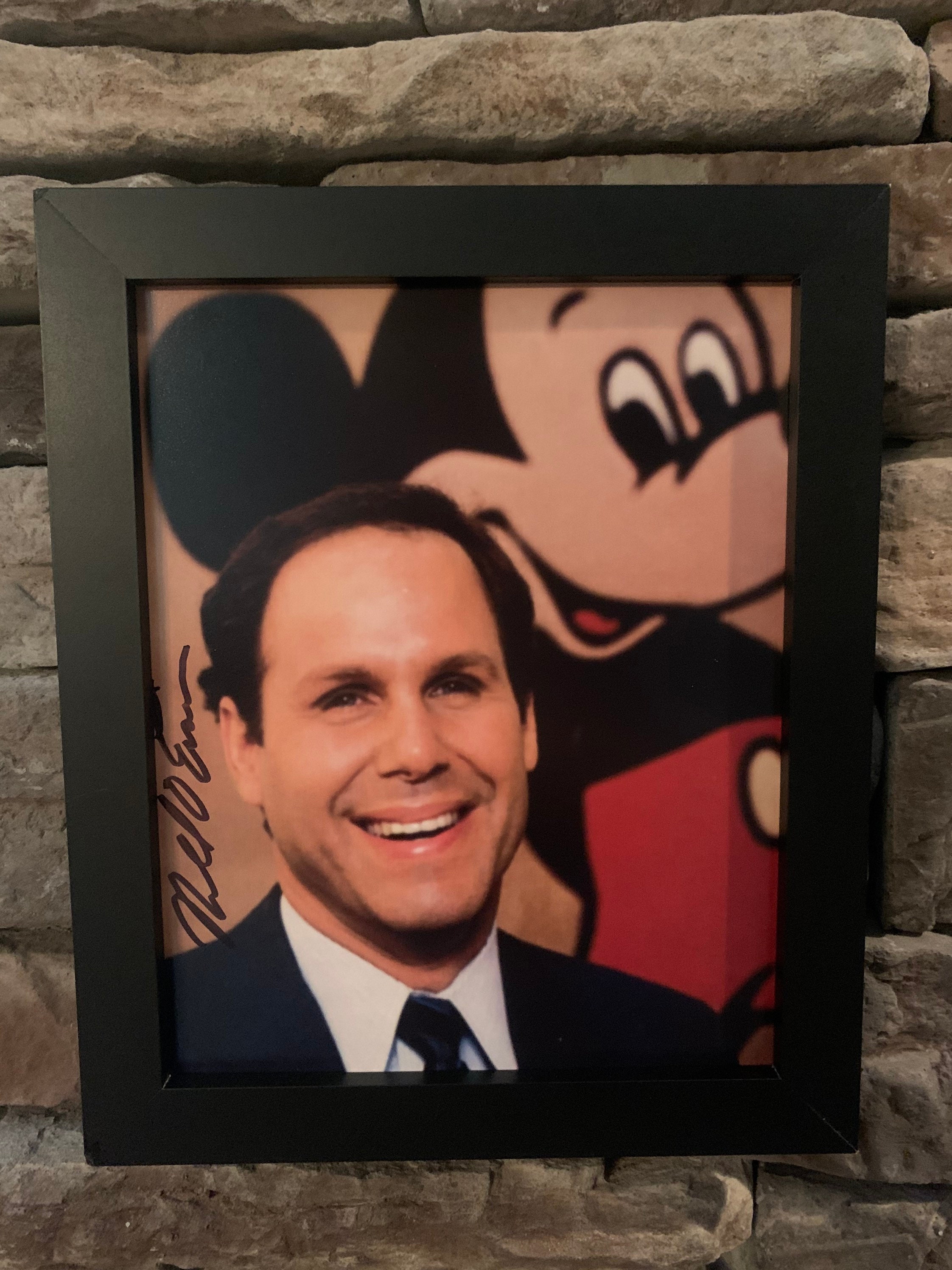 Autographed Michael Eisner Disney CEO framed 8x10inch photo with JSA ...