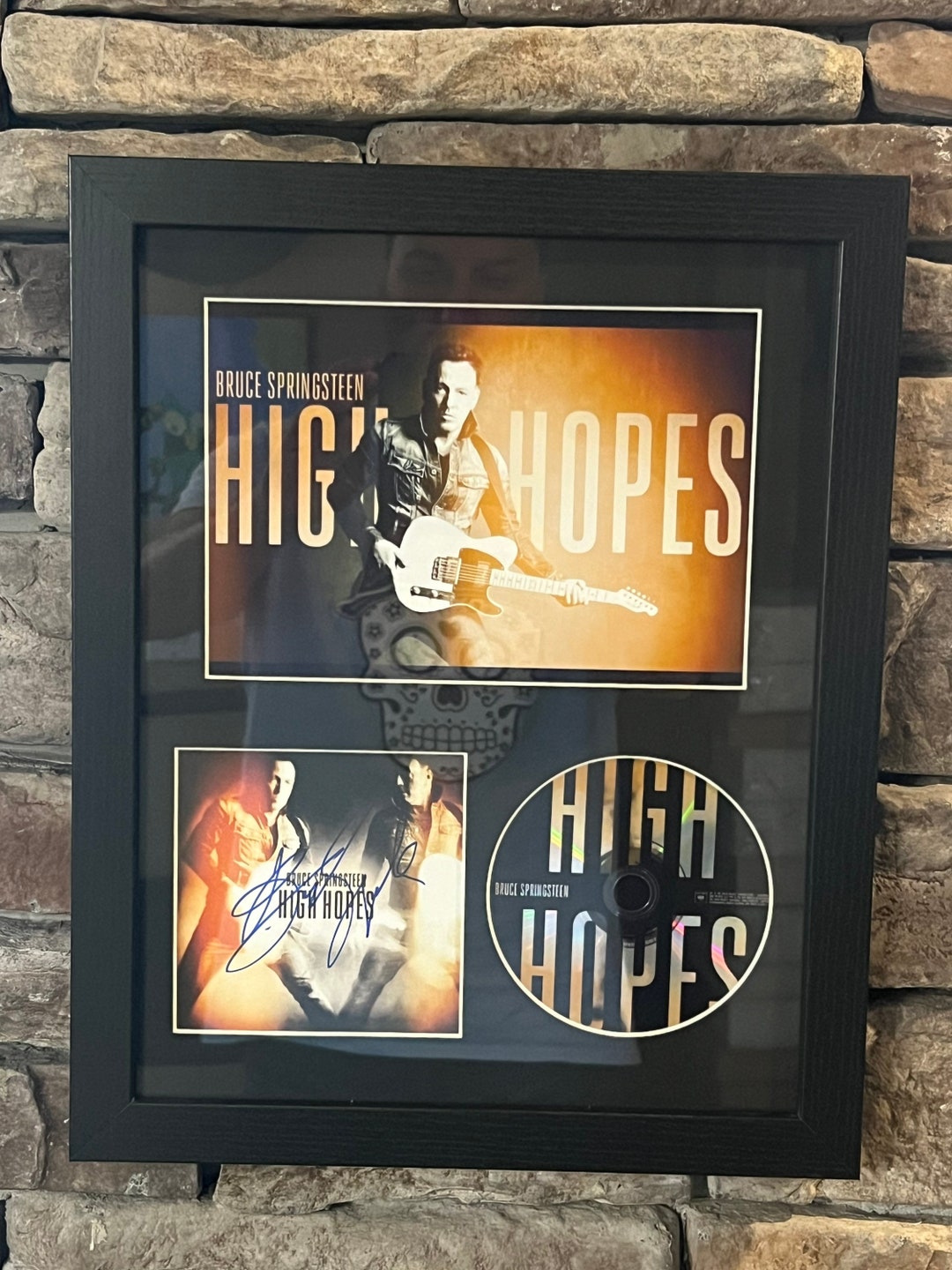 Autographed Bruce Springsteen High Hopes CD Cover in 11x14inch - Etsy