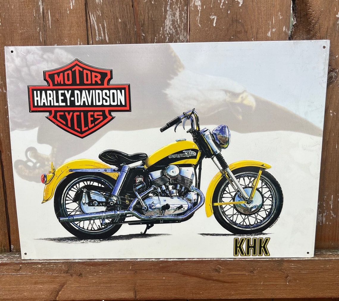 Vintage 1990s Harley Davidson Tin Sign 12x17 Inches - Etsy