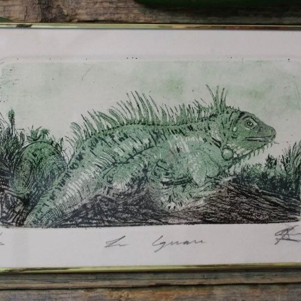 Green Iguana - Etsy