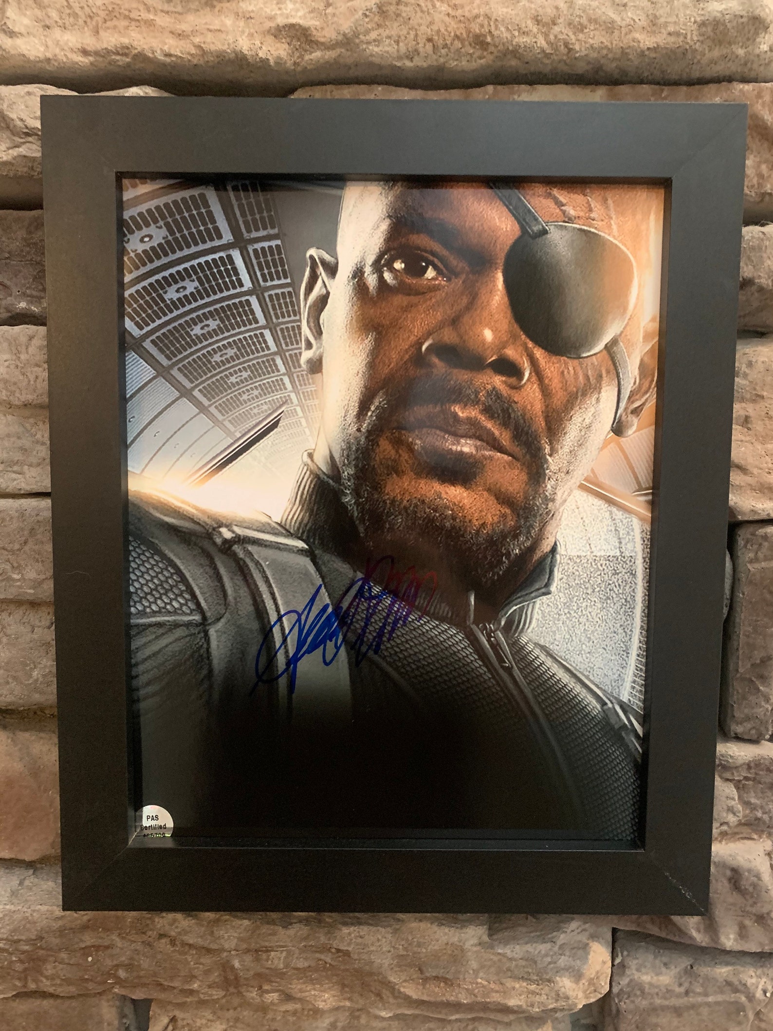 Autographed Samuel L Jackson Nick Fury Marvel. 8x10inch Framed - Etsy