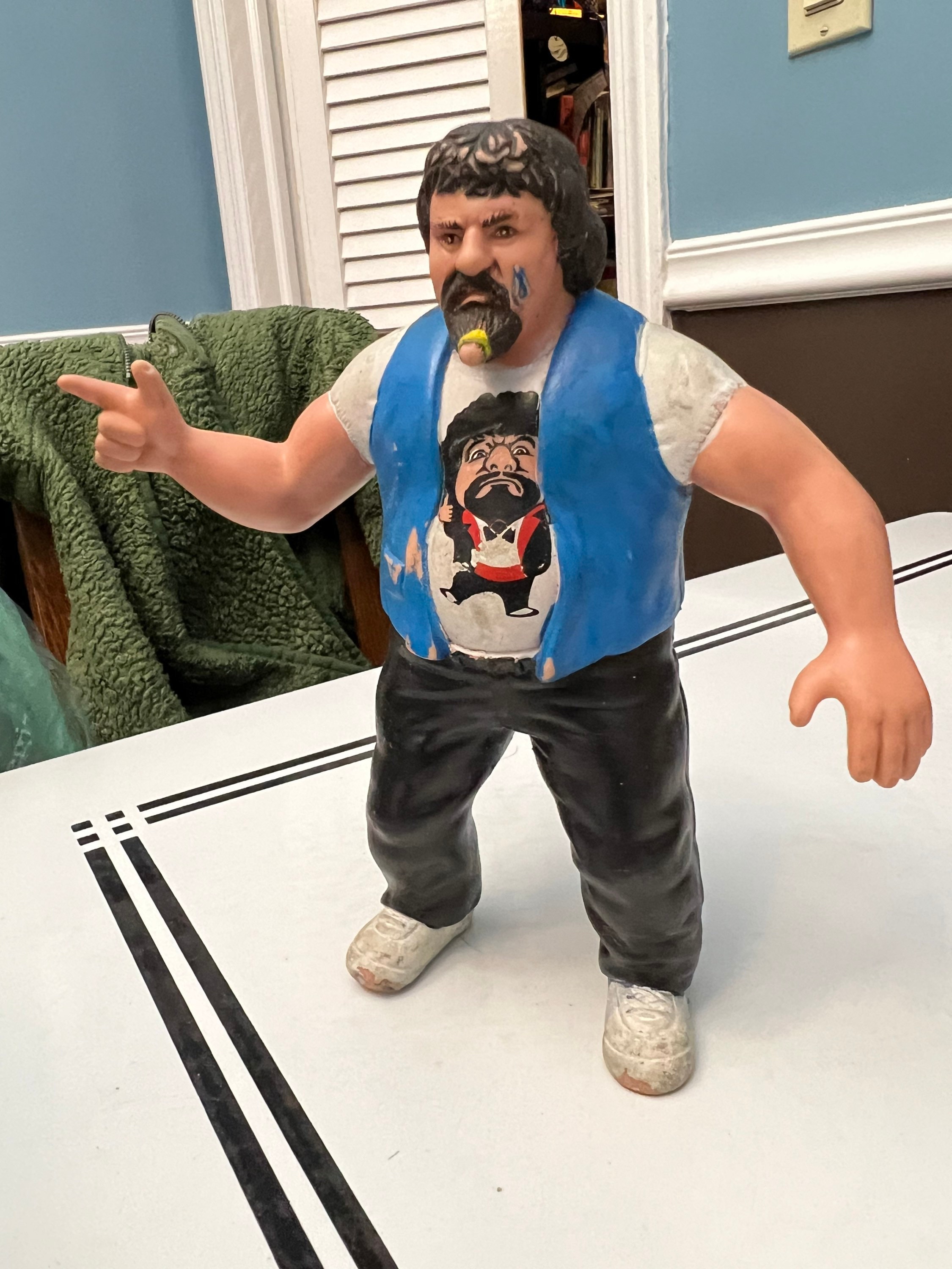 Lou Albano Rubber Band Face