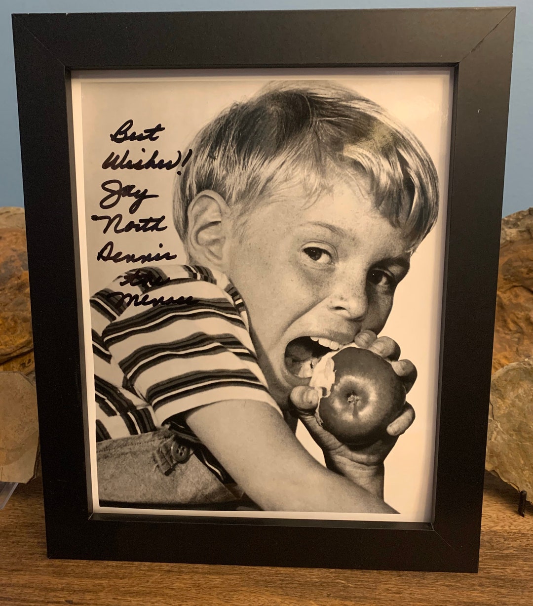 Autographed Jay North Dennis the Menace. 8X10INCH Framed Photo - Etsy