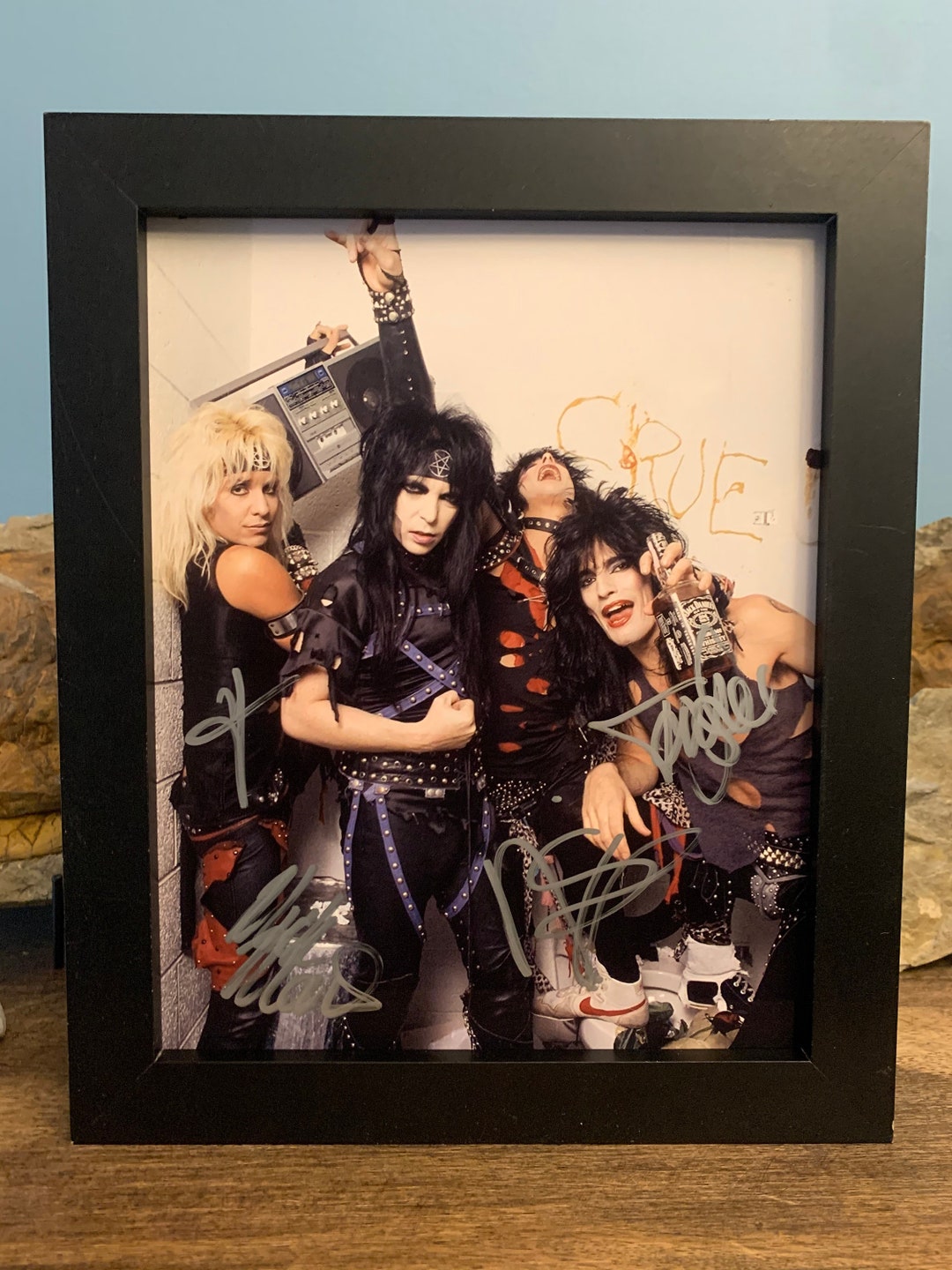 Motley Crue Autographed Framed 8x10inch Photo With COA. - Etsy