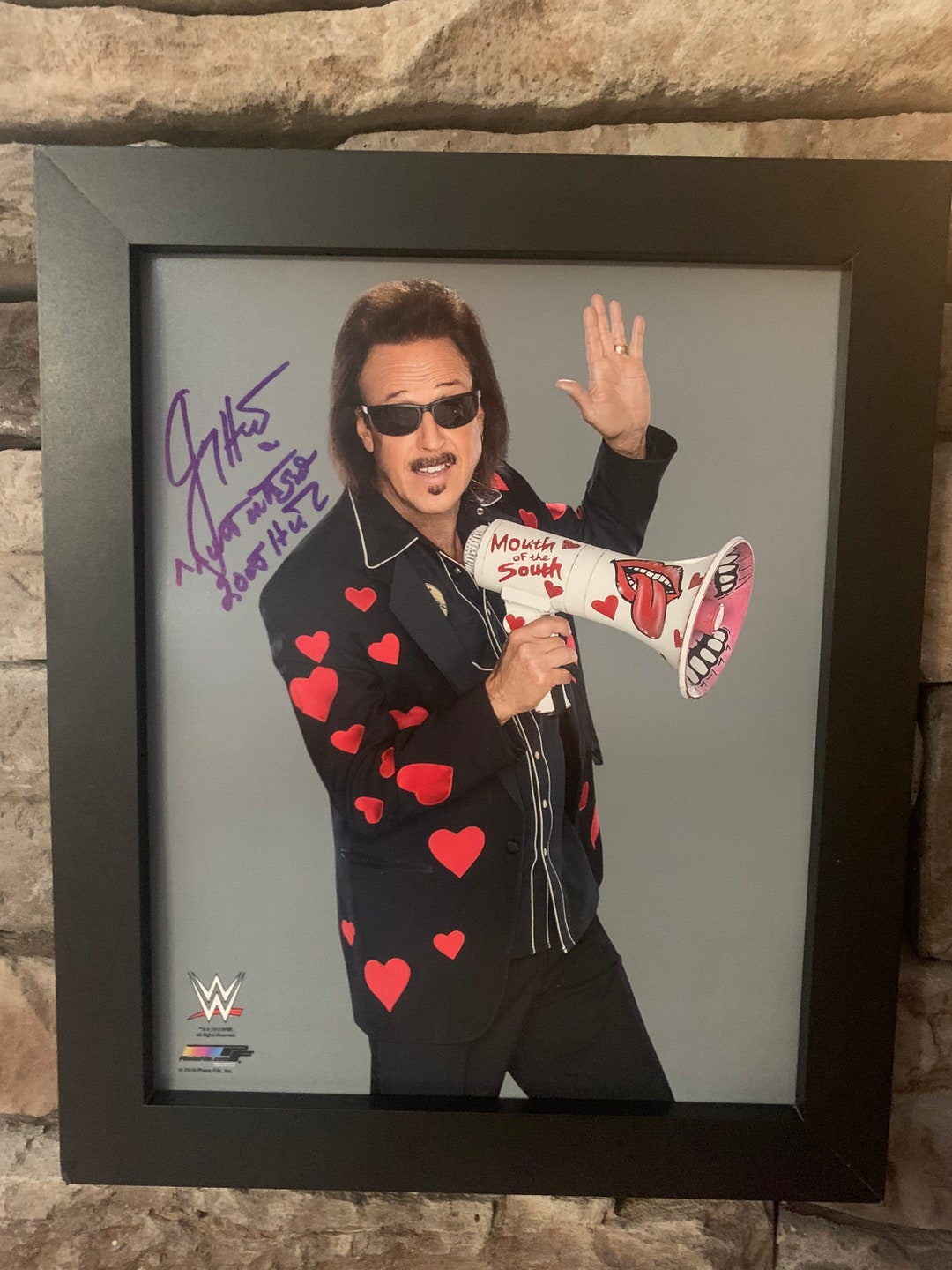 Autographed Jimmy Hart WWE Photo Framed With JSA COA - Etsy