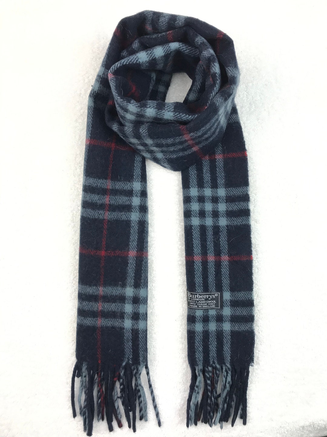 BURBERRY Winter Scarf 11.5x62 Authentic Warm Winter Scarves Warmer for ...