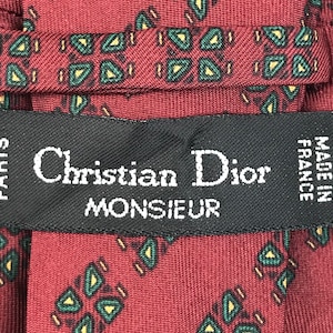 CHRISTIAN DIOR Necktie 3.5" Authentic Vintage Necktie Silk Necktie Luxury Necktie Designer ...