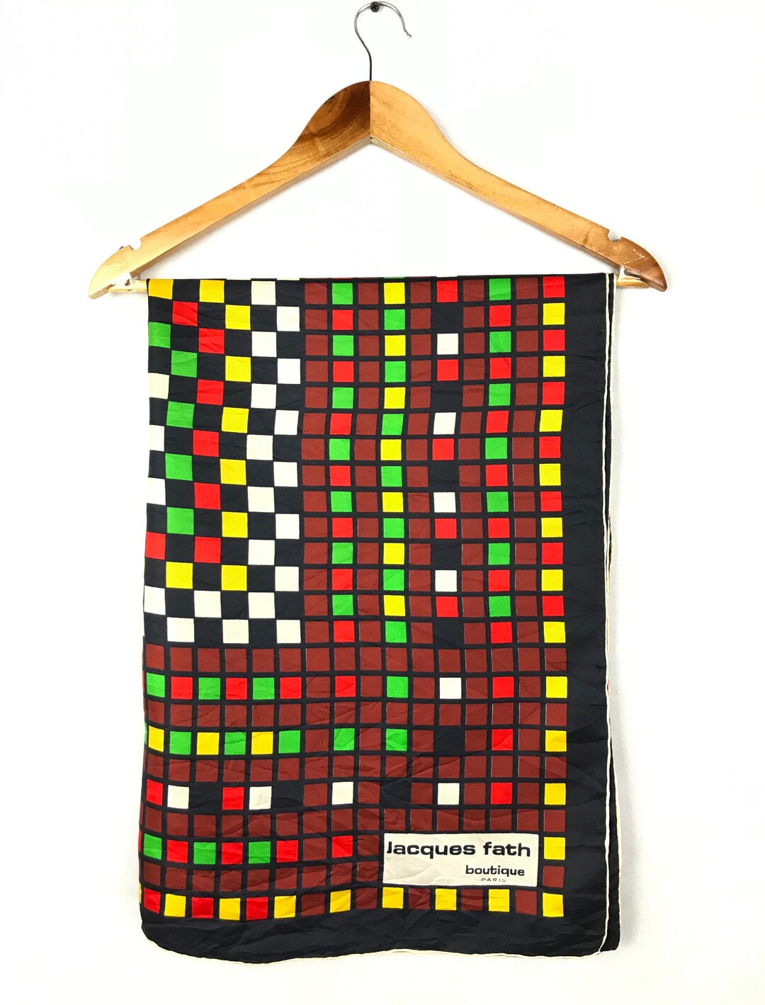 JACQUES FATH Scarf 30"x30.5" Authentic Silk Scarves Silk Scarf Silk for ...