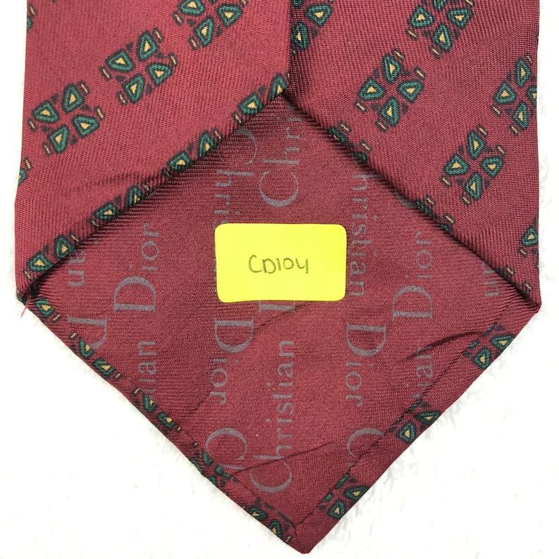 CHRISTIAN DIOR Necktie 3.5 Authentic Vintage Necktie Silk Necktie Luxury Necktie Designer ...
