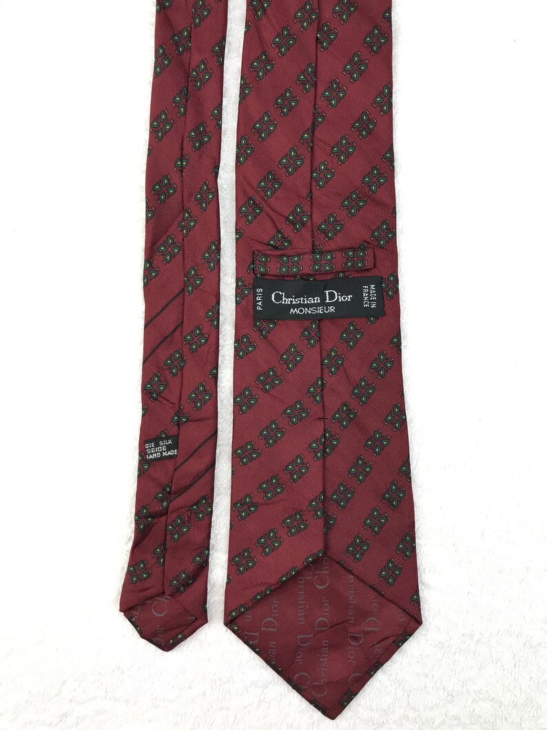 CHRISTIAN DIOR Necktie 3.5 Authentic Vintage Necktie Silk Necktie Luxury Necktie Designer ...