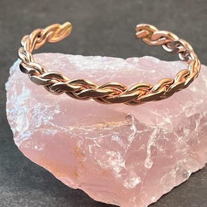 Men's Copper Bracelet, Copper Cuff Bracelet, Adjustable Copper Jewelry, Gift for Him, Father's ...